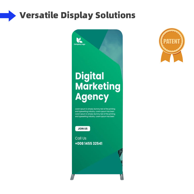 Free Standing Fabric Banner - Round Edges | United Flags